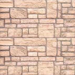Nástěnné panely 10 ks 100 x 50 cm Béžová EPS pěna 153607