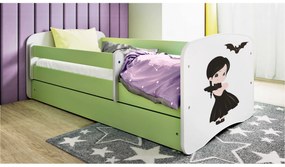 Dětská postel Babydreams temná princezna zelená