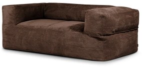 Tmavě hnědý manšestrový sedací vak Sofa MooG – SLOWDOWN
