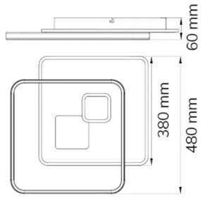 Wofi 11620 - LED Stmívatelné stropní svítidlo AKON LED/43,5W/230V 2700-5500K+ DO