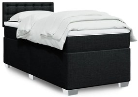 Box spring postel s matrací černá 80 x 200 cm textil 3288031