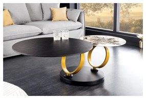 Massive home | Konferenční stolek DANCING RINGS GOLD otočný