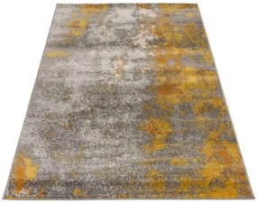 Moderní kusový koberec SPRING H172A tmavě žlutý Rozměr: 70x250 cm