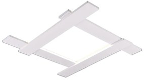 Trio 675510531 led přisazené stropní a nástěnné svítidlo belfast 4x3,5w + 1x18w | 3320lm | 4000k | ip20 - oddělené vypínače, nepřímé světlo, bílá