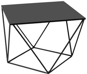 OnaDnes -20% Nordic Design Černý kovový konferenční stolek Deryl 55 x 55 cm