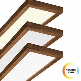 Brilagi-LED Stmívatelné svítidlo WOODY FRAME LED/50W/230V dub 120x30 cm IP44 +DO