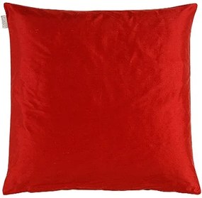 Linum Červený polštář Dupion Rozměr: 40 x 40 cm