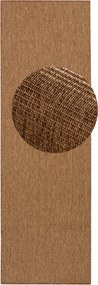 Behúň Nature 103530 Brown – na von aj na doma, 80x350, hnedá, chodba / predsieň, BT Carpet