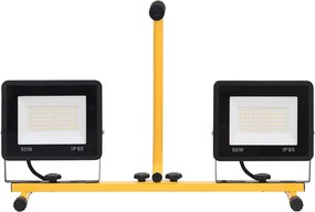 LED reflektor s rukojetí 2 x 50 W teplé bílé světlo 149646