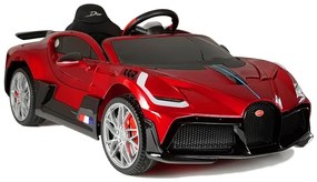 HračkyZaDobréKačky Elektrické auto Bugatti Divo lakované červené