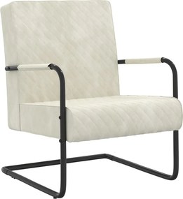 vidaXL Konzolová židle samet [325728] Barva: krémová
