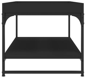 Konferenční stolek černý 100 x 49 x 45 cm kompozitní dřevo - Default Title