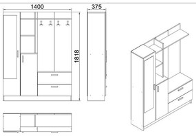 Předsíňová sestava Dana White