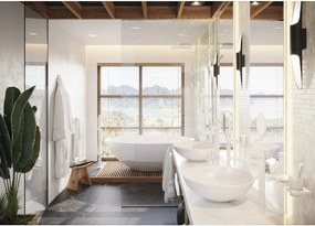 Hansgrohe AddStoris, kosmetické zrcadlo Ø188 mm, bílá matná, HAN-41791700