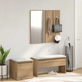 Sada nábytku do předsíně dub artisan kompozitní dřevo 3329172