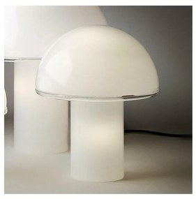 Artemide A006300 - Stolní lampa ONFALE 1xE14/5W/230V + 1xE27/13W bílá
