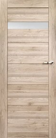 posuvné interiérové dveře do pouzdra MALAGA model 2 Průchozí rozměr: 70 x 197 cm, Orientace dveří: Levé dveře, Dekor: Dub stříbrný
