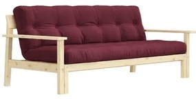 sofa UNWIND by Karup - 92*218 cm natural (přírodní) + futon bordeaux 710