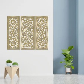 Nástěnná dekorace třídílný panel mandala | SENTOP PR0514-A