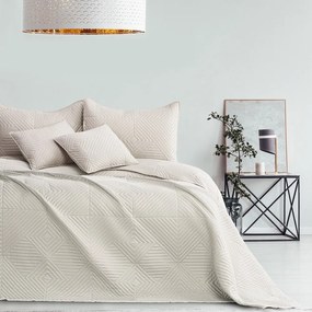 Krémový prošívaný přehoz z mikrovlákna 240x260 cm Softa – Restilo