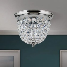 Orion DLU 1840/26-Křišťálové str. svítidlo PLAFOND 1xE27/40W/230V pr.26 cm chrom