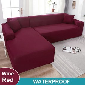 Elastický potah na pohovku či křeslo - voděodolný (4 sedadla) Barva: Vínová