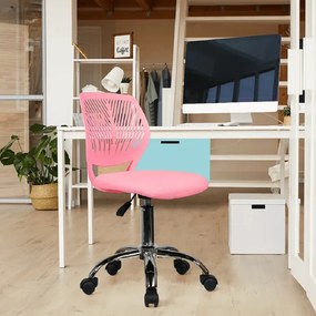 Dětská židle PIXIE - růžový polyester