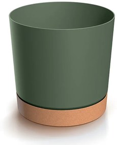 PROSPERPLAST Květináč - TUBO PM Průměr: 39 cm, Barva: tmavě zelená