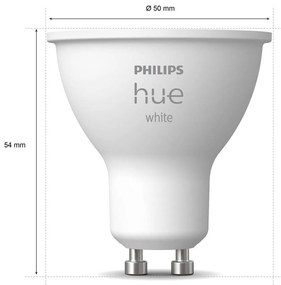 Philips Hue White 5,2 W GU10 LED žárovka, sada 2ks