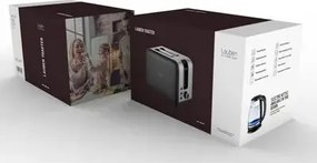 Lauben Toaster T17BG černá / Topinkovač / 930W / 2 plátky pečiva / 7 s
