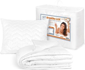 Bellatex SET Kamilka LUX peřina a polštář Bílá 140x200 cm, 70x90 cm