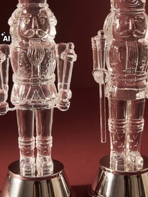 Sinsay - Sada vánočních LED dekorací ve tvaru louskáčků 2 pack - bílá