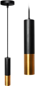 Toolight - Závěsné svítidlo GU10 60W, APP469-1CP, černá-zlatá, OSW-00604