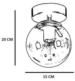 Stropní svítidlo Yeni Can Tekli Mat Krom Beyaz Camli Avize, bílá