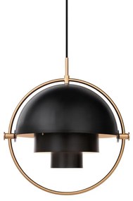 Gubi Závěsná lampa Multi-Lite Small, black/brass 10032996