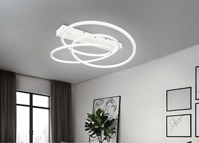 Bílé LED stmívatelné stropní svítidlo 49x64 cm Darvin – Trio