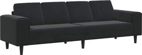 Pohovka do obývacího pokoje Černá 250 x 77 x 76 cm 3335096