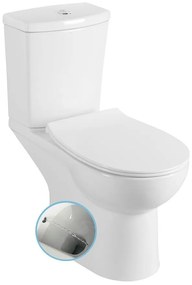 Sapho KAIRO CLEANWASH WC kombi s bidet. sprškou, zadní odpad, bílá - PC106