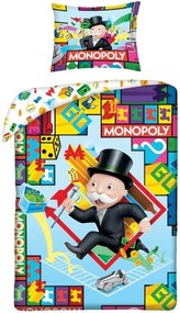 Bavlněné ložní povlečení Monopoly - 100% bavlna - 70 x 90 cm + 140 x 200 cm