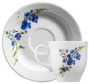 Bílo-modré porcelánové šálky v sadě 6 ks 0.9 l – Hermia