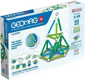 GEOMAG Classic / Magnetická stavebnice / 60 dílků / od 3 do 99 let
