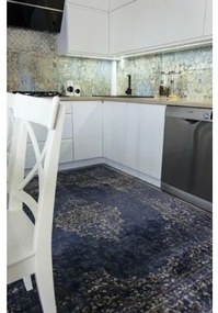 koberec DROP JASMINE 455 Tmavě modrá velikost 160x220 cm | krásné koberce cz