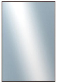 DANTIK - Zarámované zrcadlo - rozměr s rámem cca 40x60 cm z lišty Hliník wenge tmavá |P273-516 (7273516)