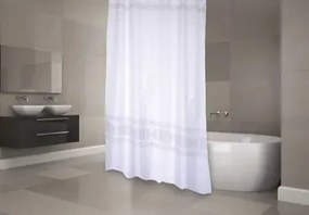 MSV TORALLA sprchový závěs vzorovaný šedý / 180 x 200 cm / polyester