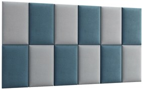 Eltap Čalouněný panel Quadratta 180x100 cm modro-šedý