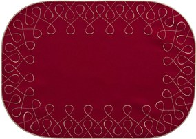 Sander Sander Curly 35x50 hranatý - 26 burgundy - Prostírka 826864-26