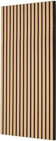 Dřevěné lamelové akustické panely 59,9 × 119,9 cm – světlý dub