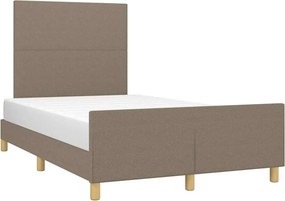 Rám postele bez matrace taupe 120 x 200 cm textil 3124883