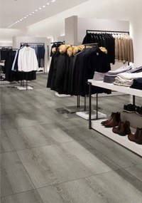 Dlaždice Fortelock Business, 668 x 668 mm, grafit/skandinávský dub
