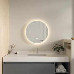 Erga Sofia, kulaté LED zrcadlo 50cm, 1150 lm, 3 barvy světla, ERG-V01-207-5050